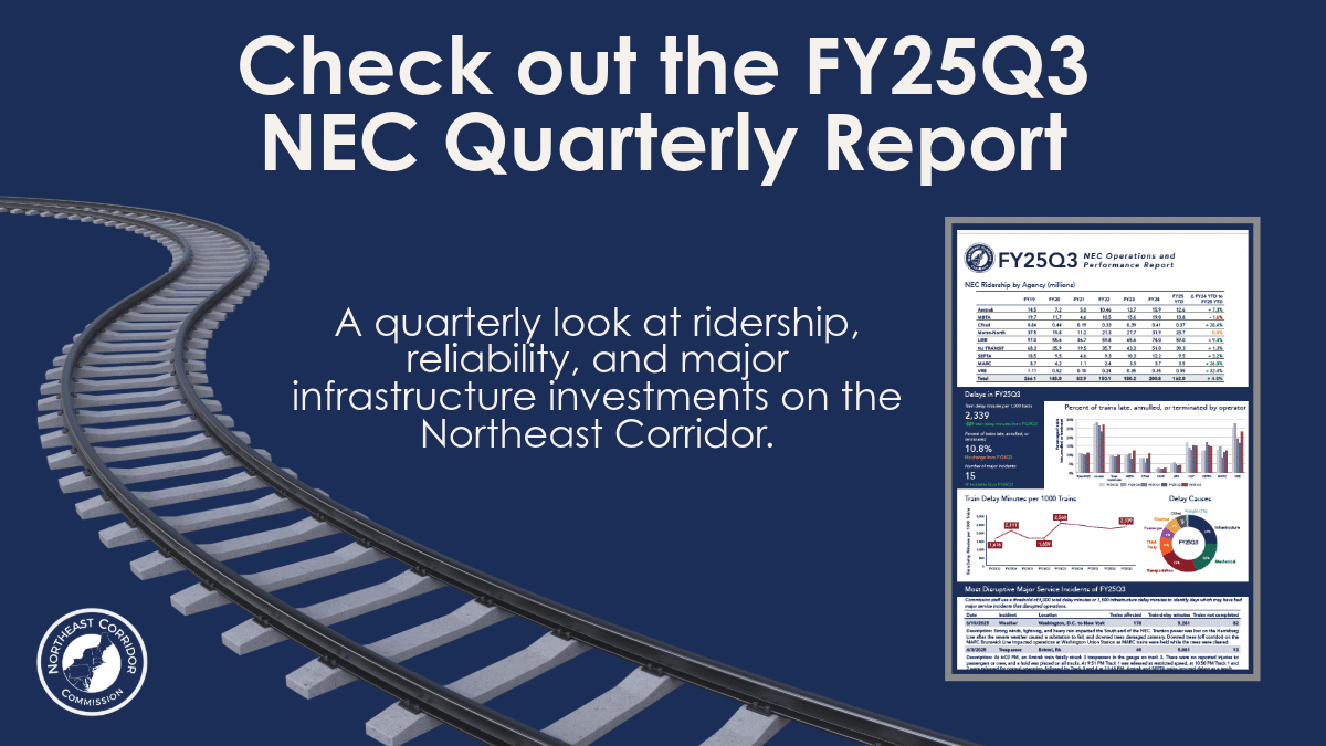 Discover the Northeast Corridor Quarterly Train Performance and Capital ...